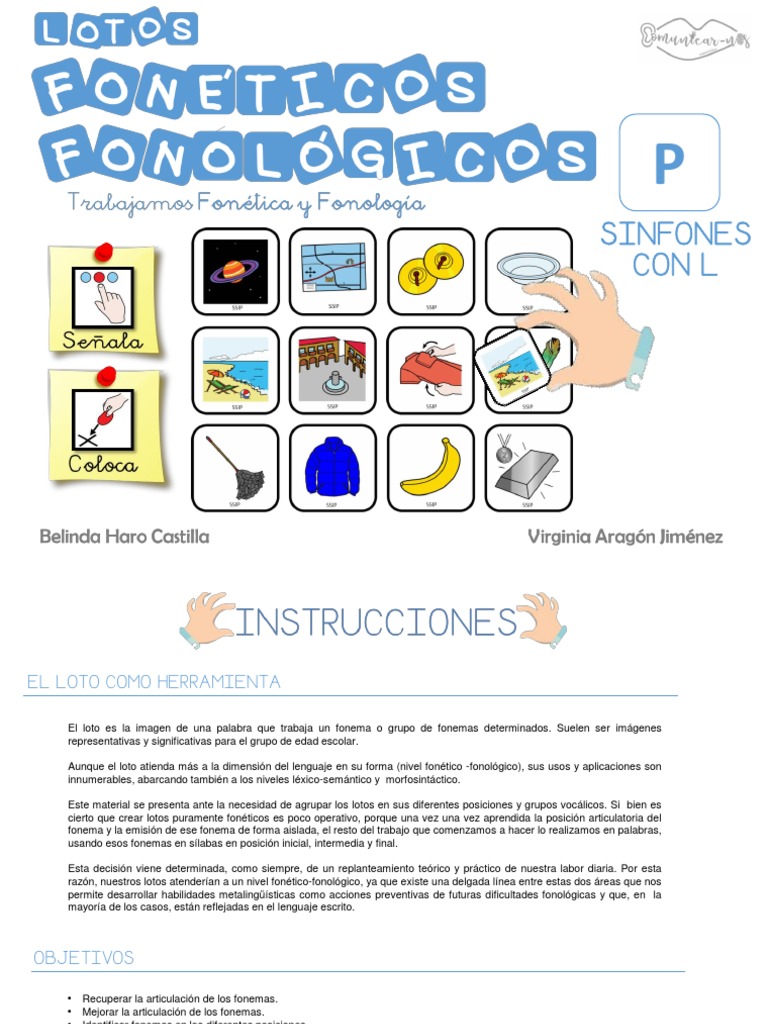 Loto Fonetico-Fonologico P Sinfones Con L | PDF | Fonema | Fonética
