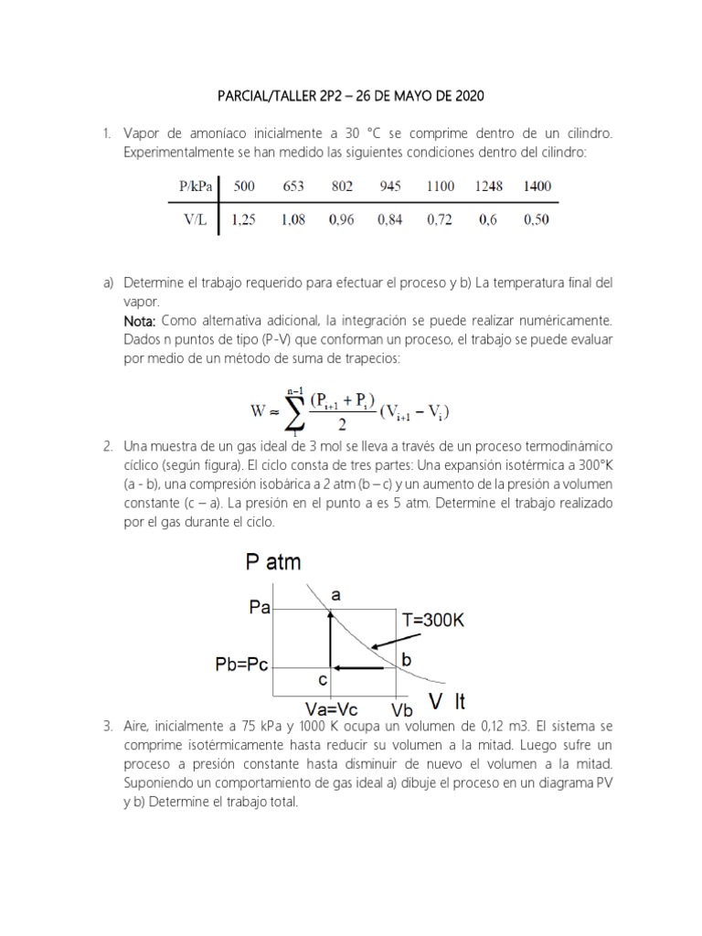 Parcial 2P2 | PDF | Gases | Química Física