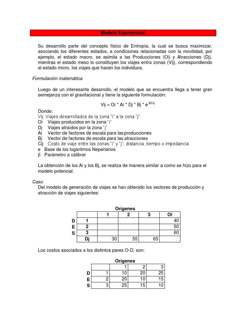 Modelo Exponencial - Ejemplo | PDF | Análisis matemático | Enseñanza de ...