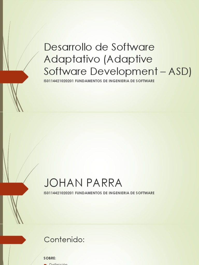 Desarrollo de Software Adaptativo (Adaptive Software Development - ASD) | PDF | Software | Cognición