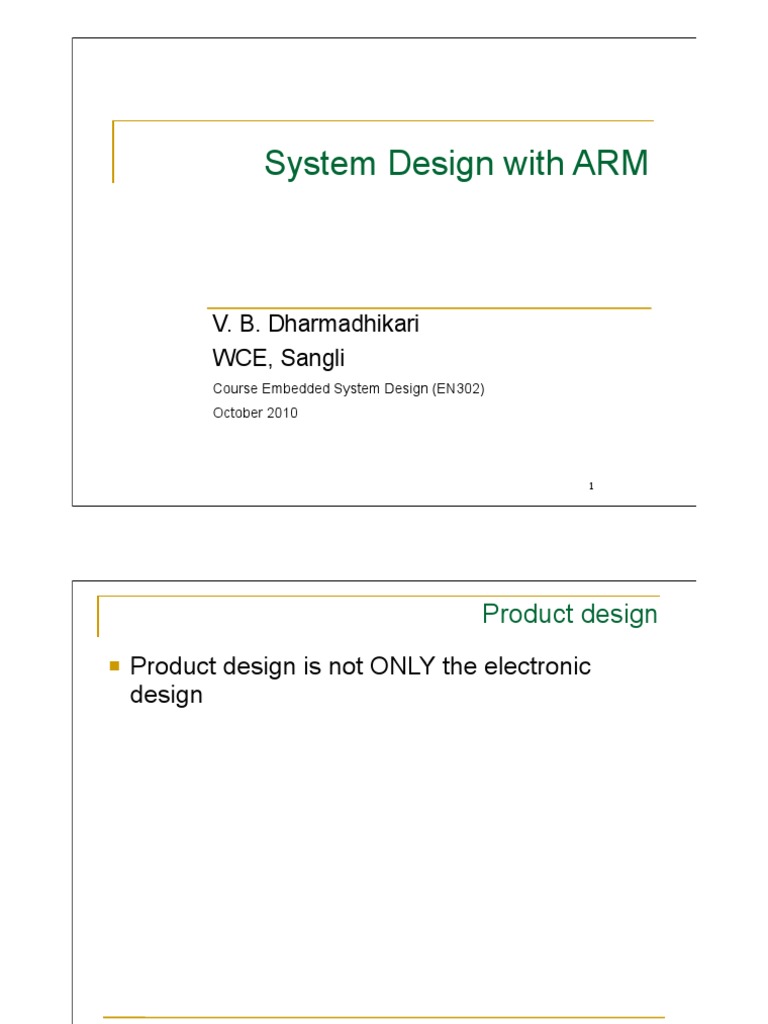 ARM Based Design Guidelines | PDF | Arm Architecture | Power Supply