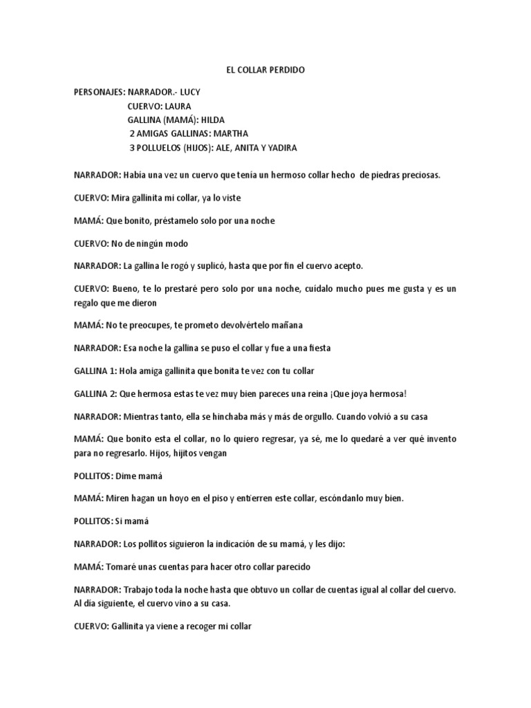 El Collar Perdido | PDF