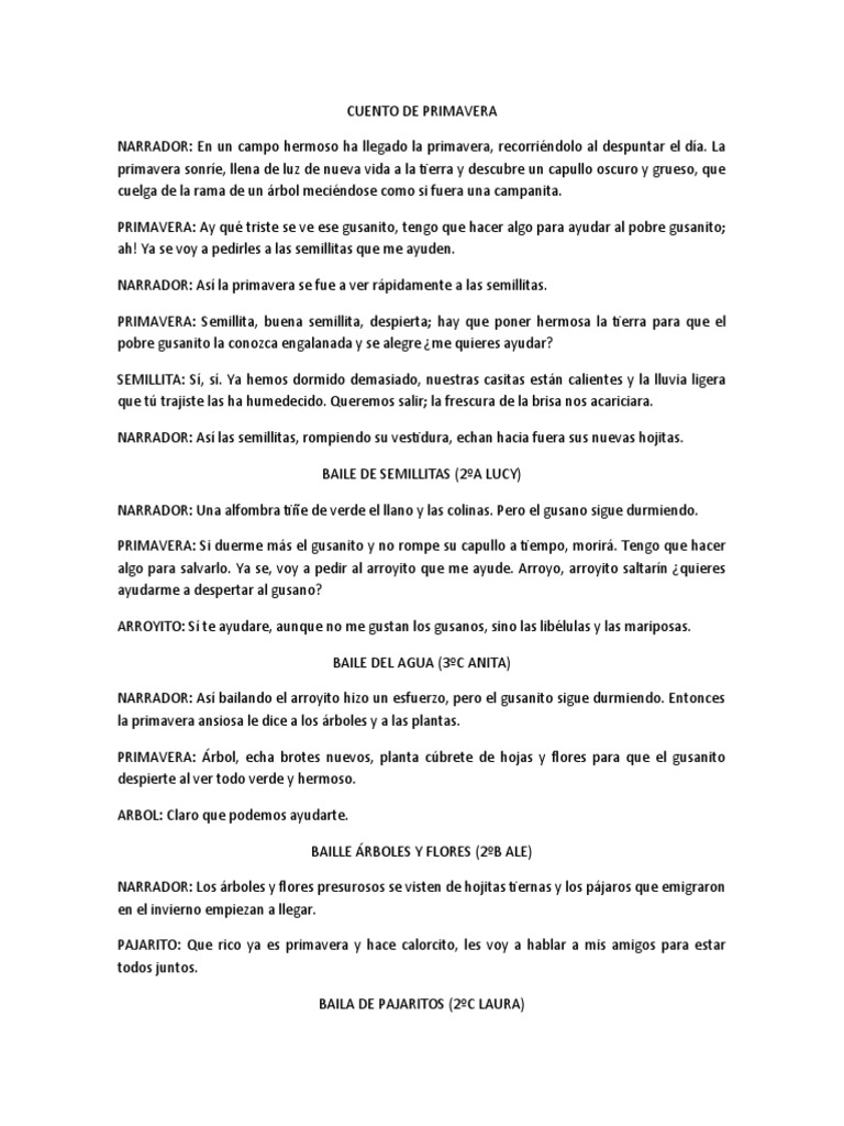Cuento de Primavera | PDF