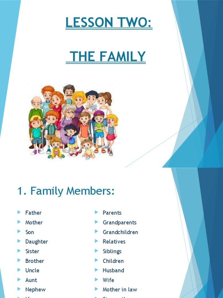 Lesson 2 The Family | PDF | Language Arts & Discipline