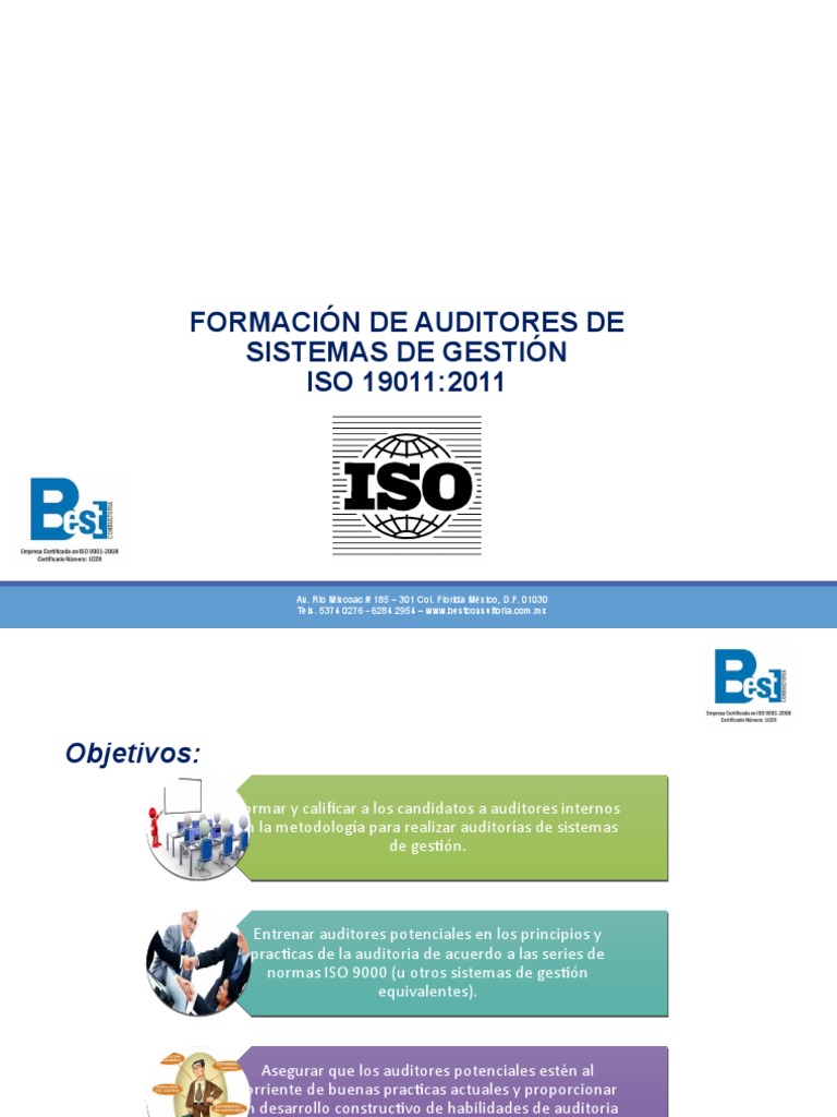 Formación de Auditores Internos SGC | PDF | Calidad (comercial ...