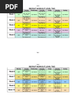 The Anarchy Workout Calendar | PDF | Sports