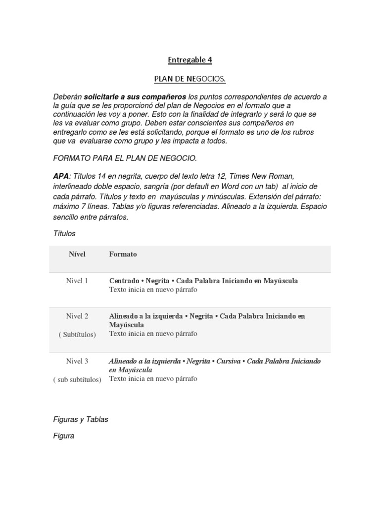 Formato Apa para Plan de Negocios | PDF