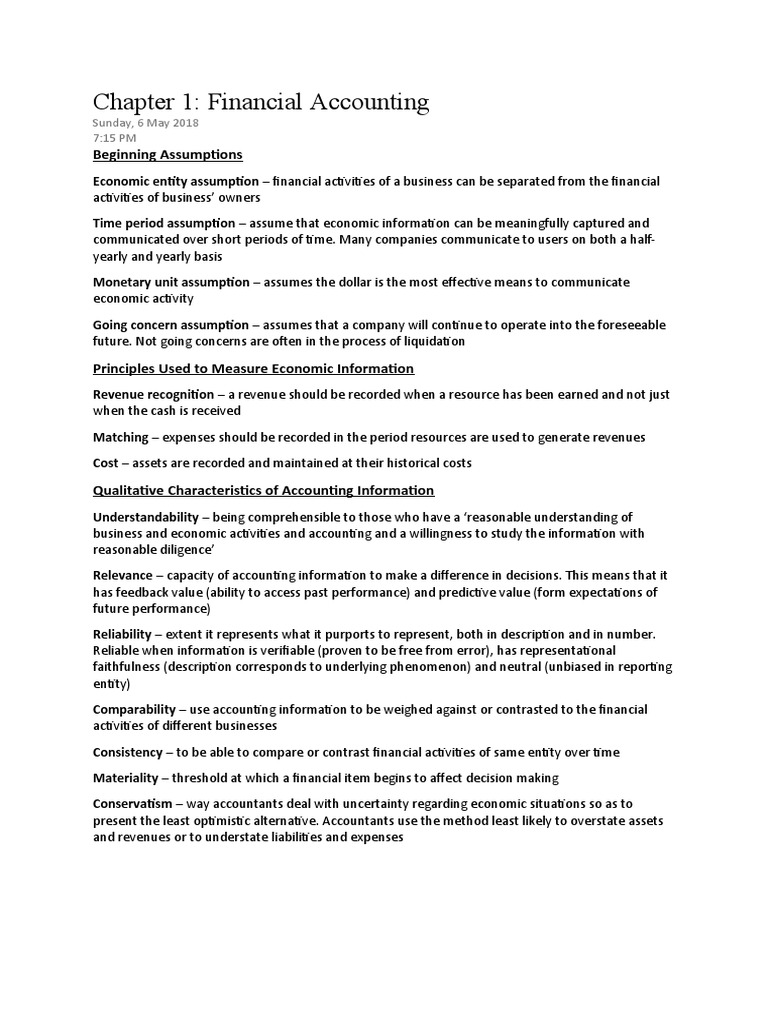 Accounting For Business Decisions A NOTES | PDF | Debits And Credits ...