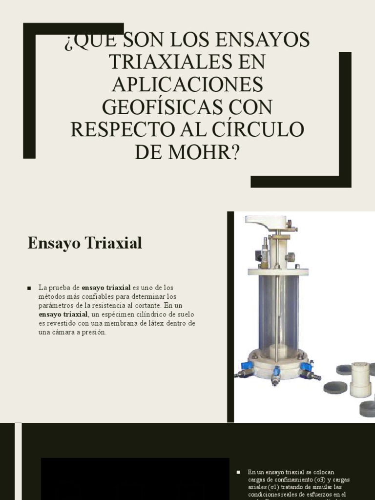 Ensayos Triaxiales En Suelos Métodos Y Aplicaciones Pdf Pistón