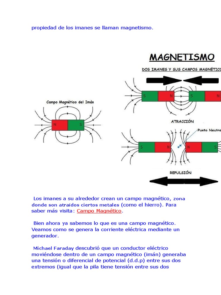 Propiedad de Los Imanes Se Llaman Magnetismo | PDF