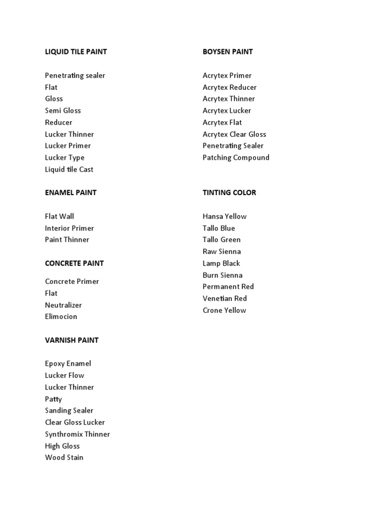 Boysen Liquid Tile Paint Guide | PDF