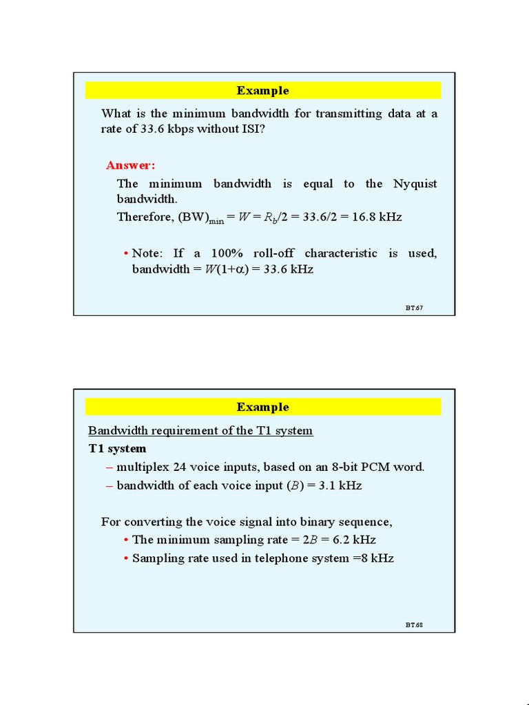 Baseband Iii Pdf Bandwidth Signal Processing Sampling Signal Processing
