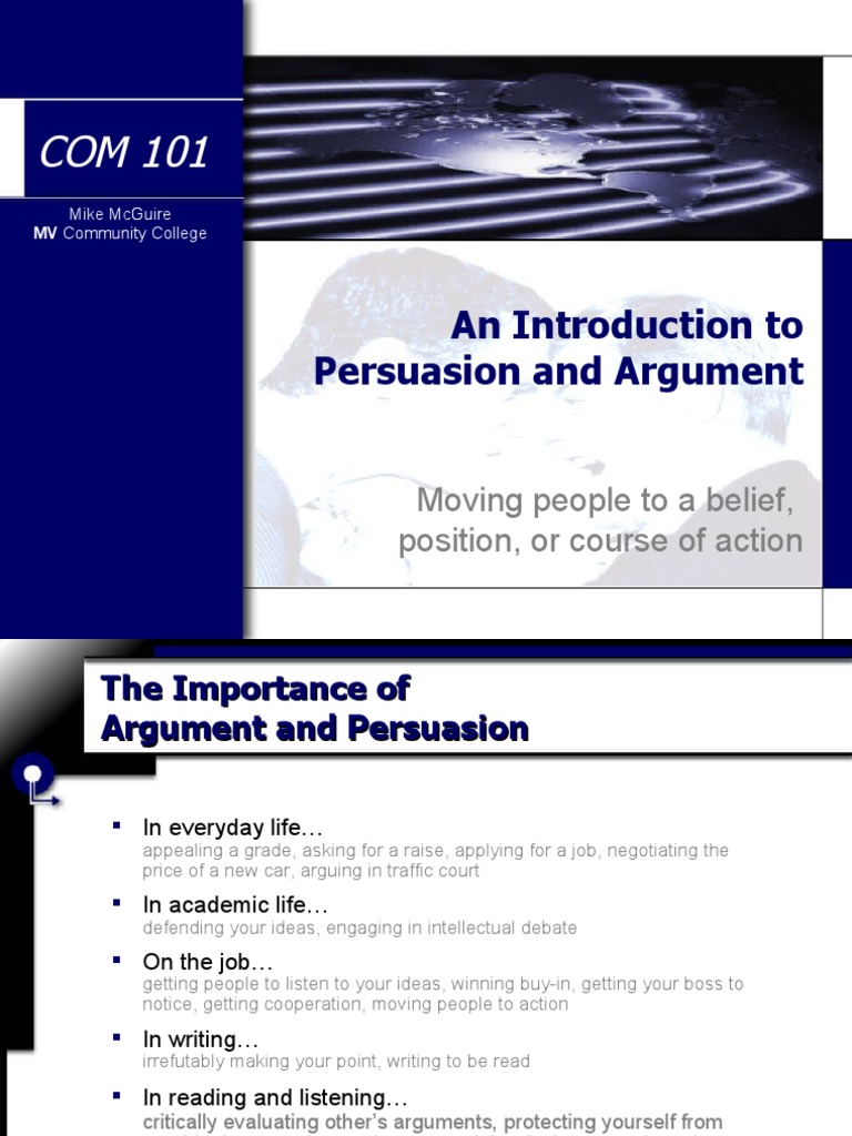 Intro - To - Argumentation and Debate | PDF | Credibility | Logos