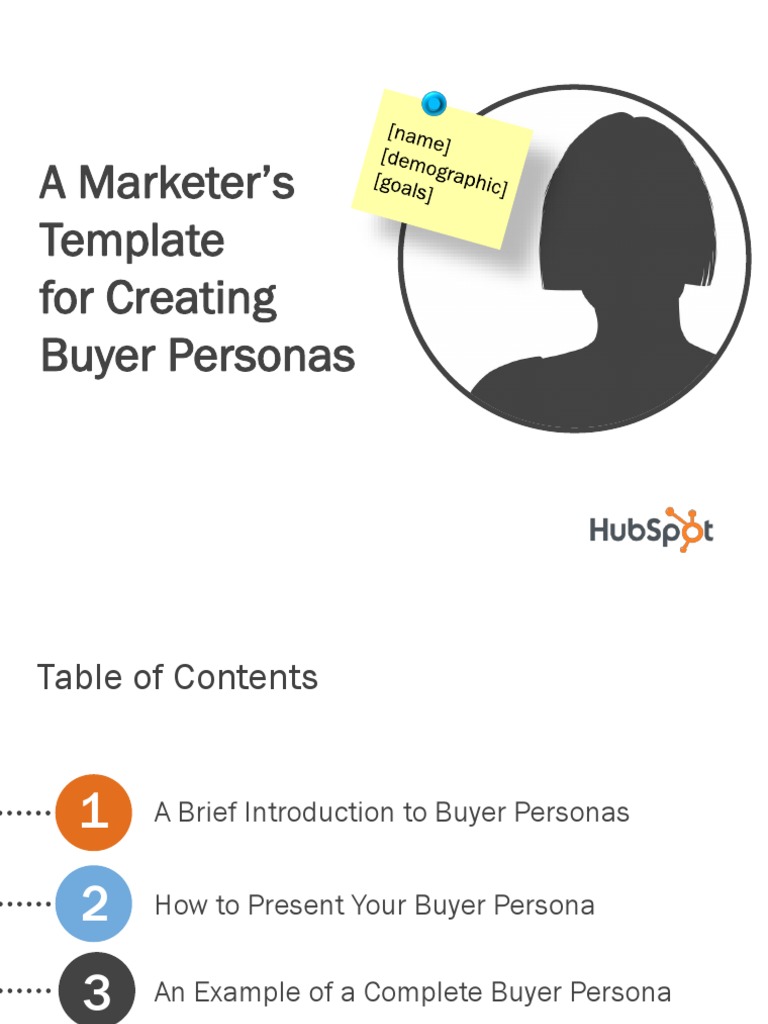 Buyer Persona Creation Template Guide | PDF