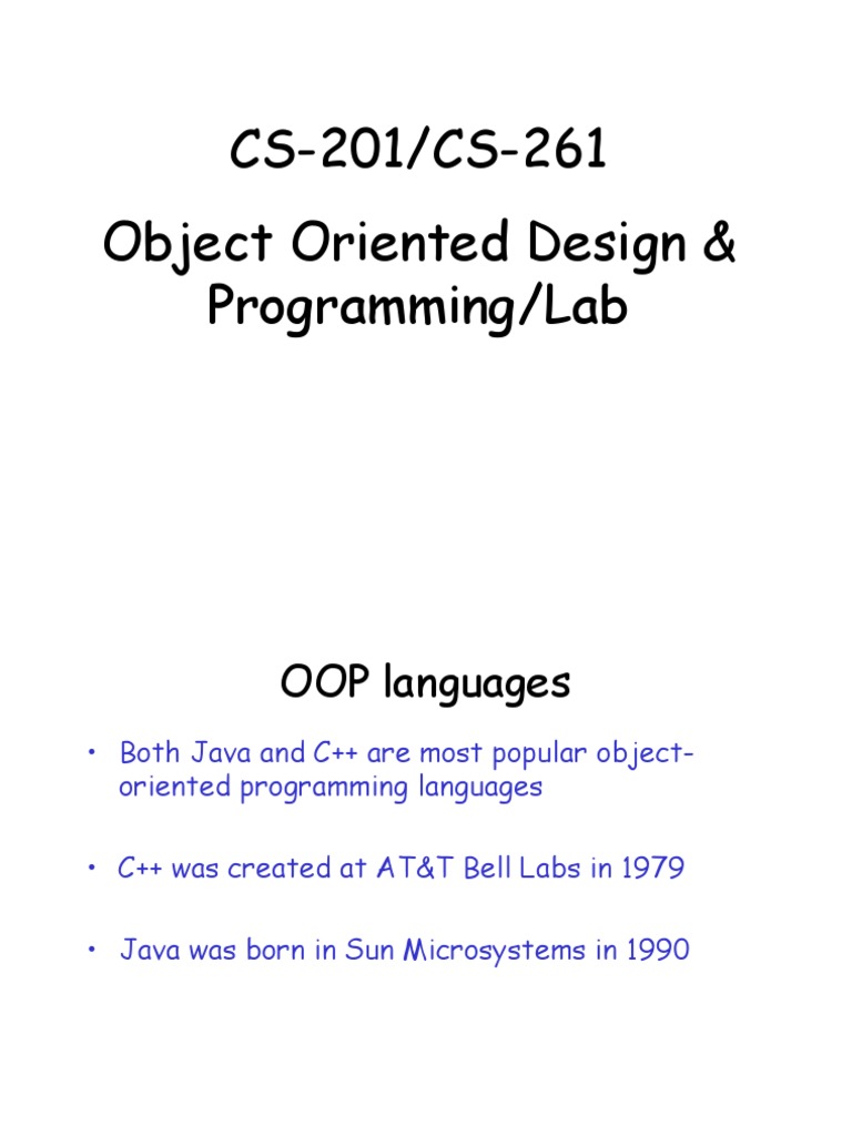 Lect 3 Introduction To Java 1 Pdf Data Type Java Programming Language