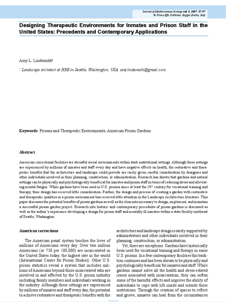 Prison Landscape | PDF | Incarceration In The United States | Prison