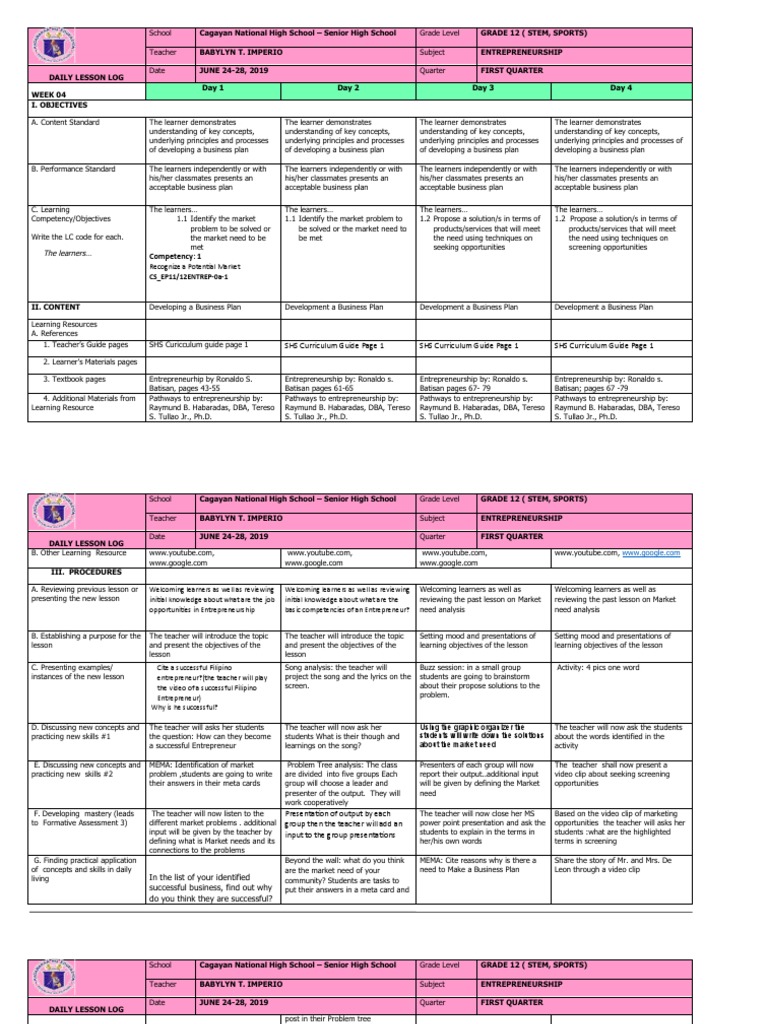 Competency: 1: SHS Curriculum Guide Page 1 SHS Curriculum Guide Page 1 ...