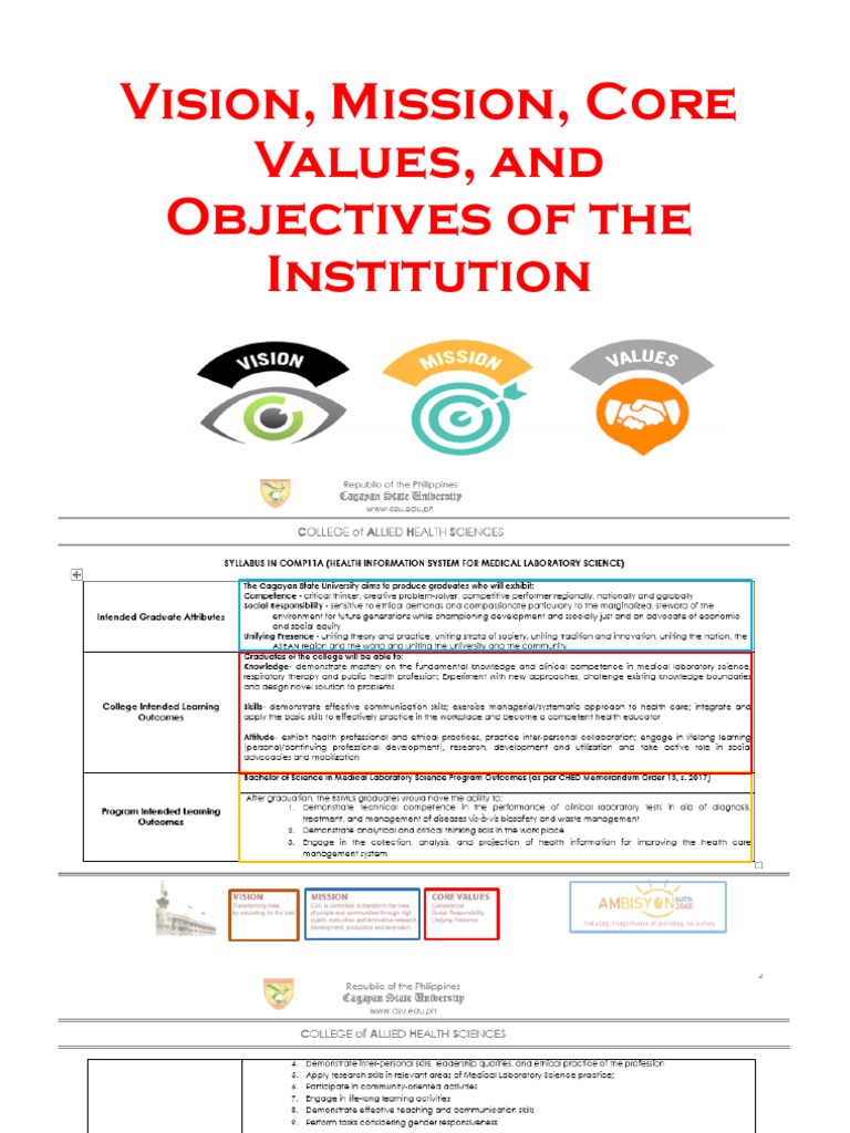 1 Vision Mission Core Values Pdf Pdf Career Growth Business