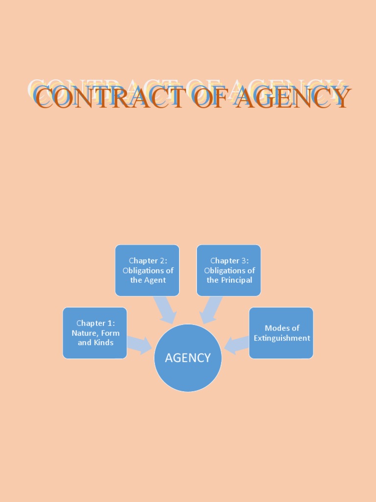 Contract of Agency | PDF | Law Of Agency | Civil Law (Legal System)