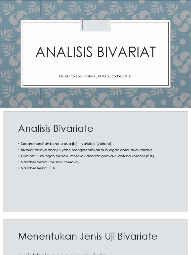 Analisis Bivariat | PDF