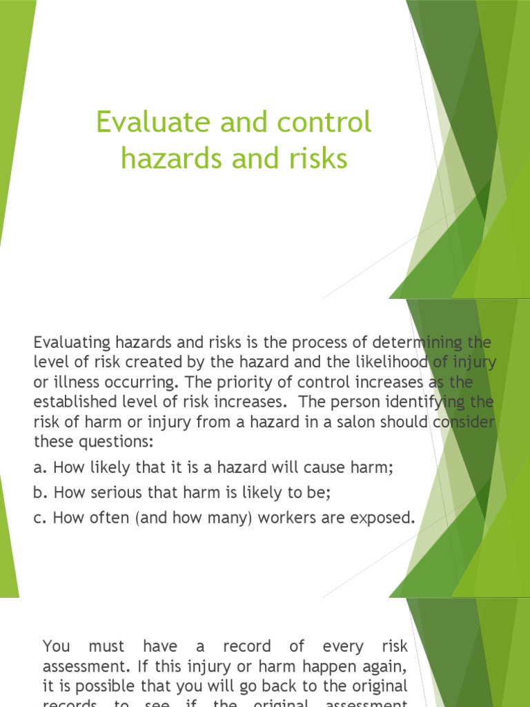 Evaluating and Controlling Salon Hazards | PDF | Personal Protective ...