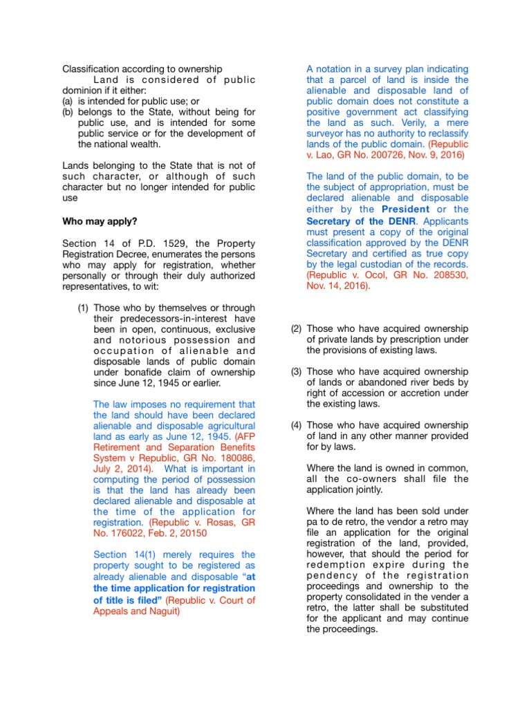 Who May Apply?: President or The Secretary of The DENR. Applicants ...