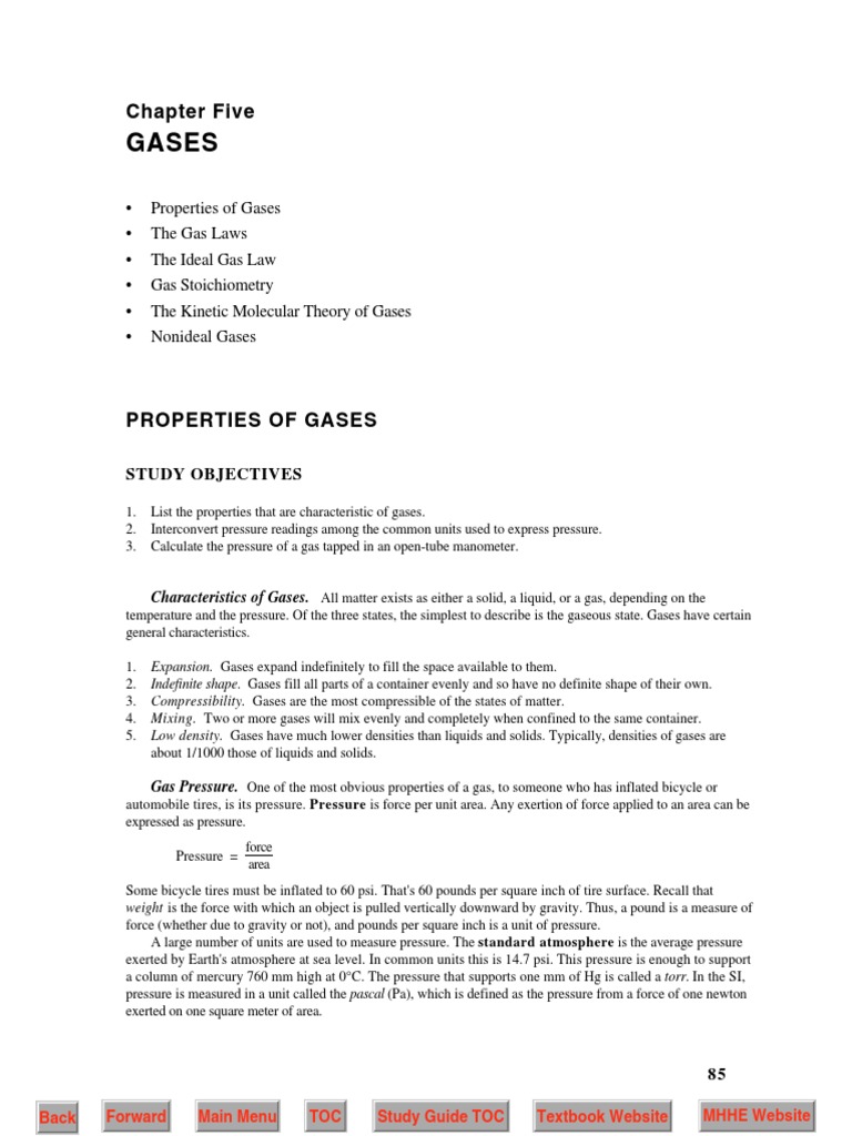 Gases by Rymond Chang | PDF | Gases | Pascal (Unit)
