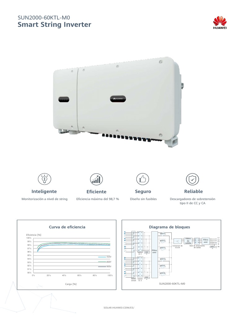 Inversor Huawei | PDF | Energia electrica | Cantidad