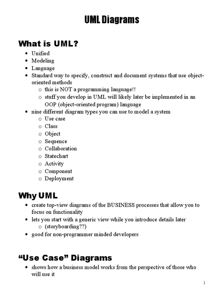 Uml Uml Diagrams Pdf Class Computer Programming Inheritance 7749