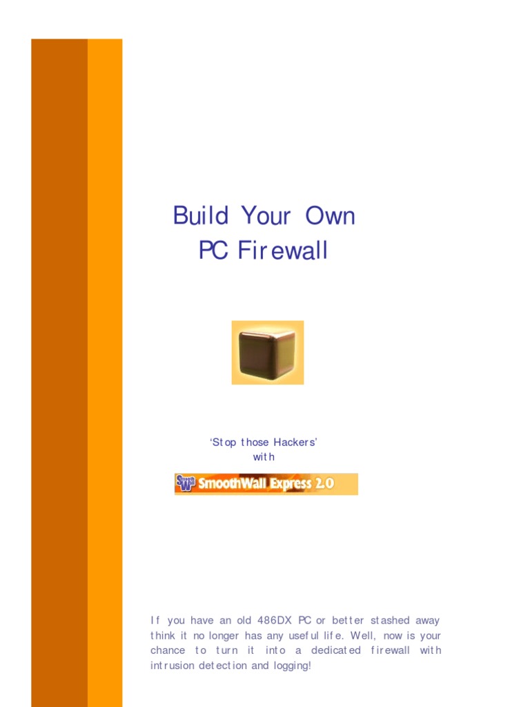Build Your Own PC Firewall Guide | PDF | Ip Address | Router (Computing)