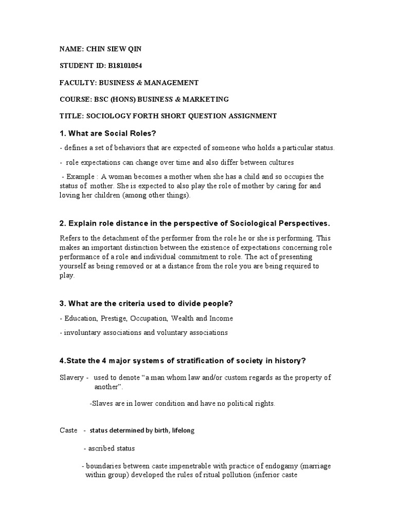 What Are Social Roles? | PDF