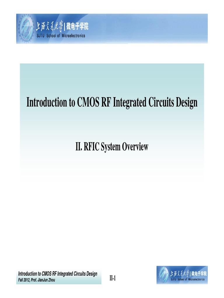 CMOS RFIC Design Essentials | PDF | Radio Technology | Electrical Circuits