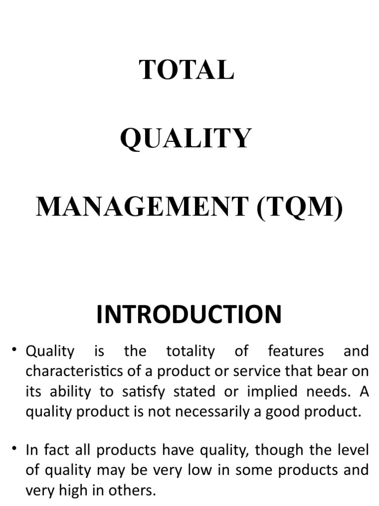 Total Quality MGT | Download Free PDF | Benchmarking | Six Sigma