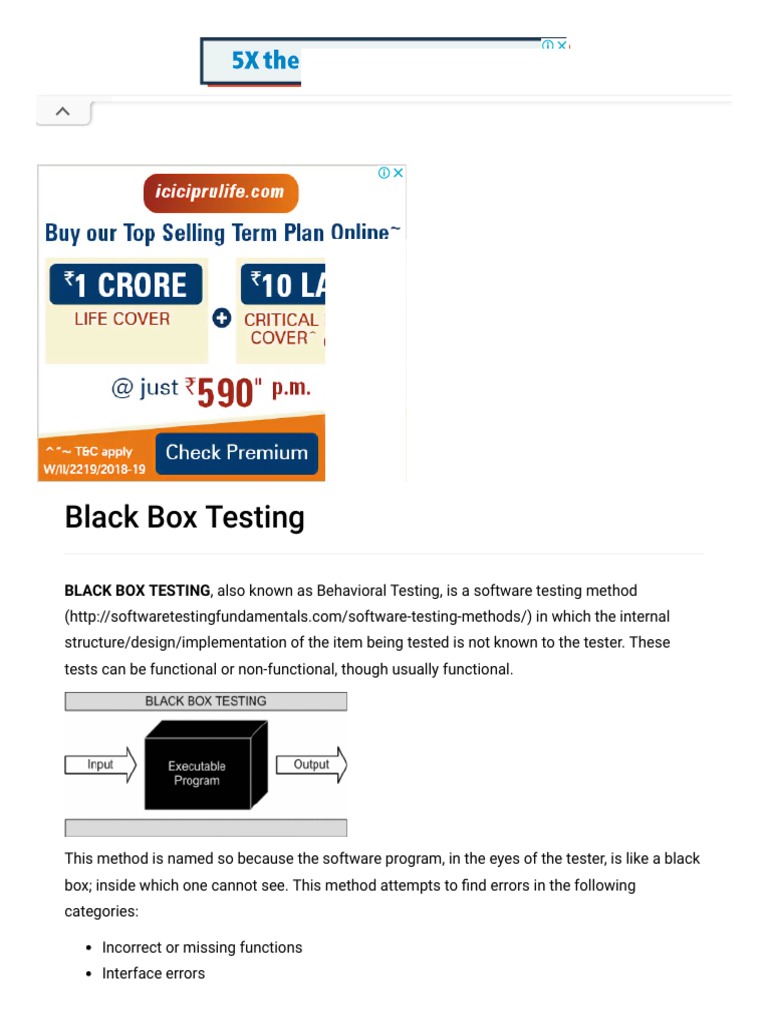 An Overview of Black Box Testing: Its Definition, Techniques ...