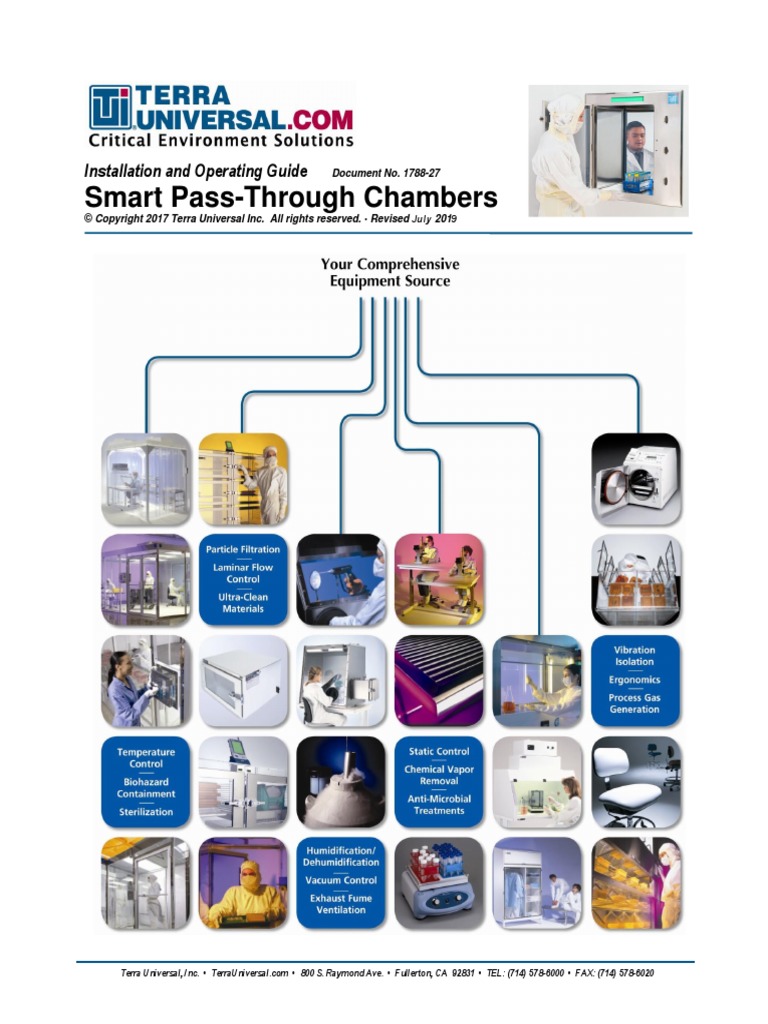 1788-27 Smart Pass Through Chambers Manual | PDF | Ultraviolet | Screw