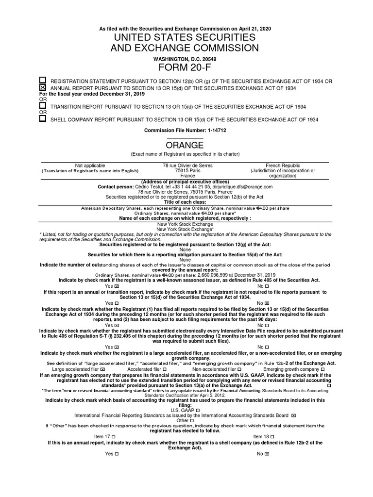2019 Annual Report On Form 20-F | PDF | International Financial ...