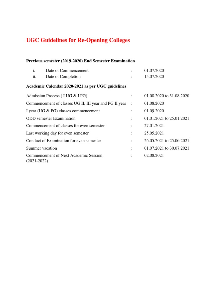 UGC Guidelines For Re PDF | PDF
