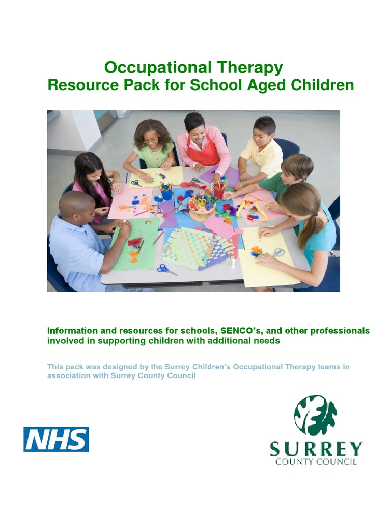 Occupational Therapy Resource Pack For School Aged Children | PDF ...