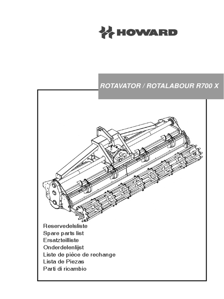 Howard R700X - SPL - INT | PDF | Nut (Hardware) | Washer (Hardware)