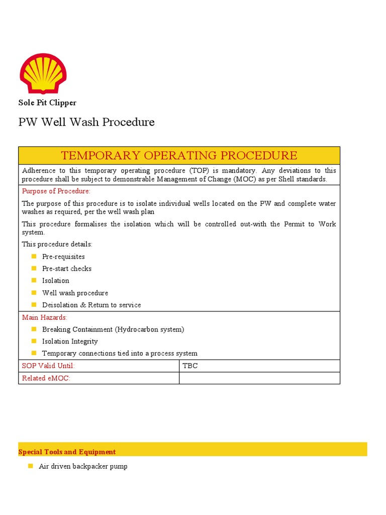 Isolation and Well Wash Procedure: A Detailed Guide to Safely Cleaning ...