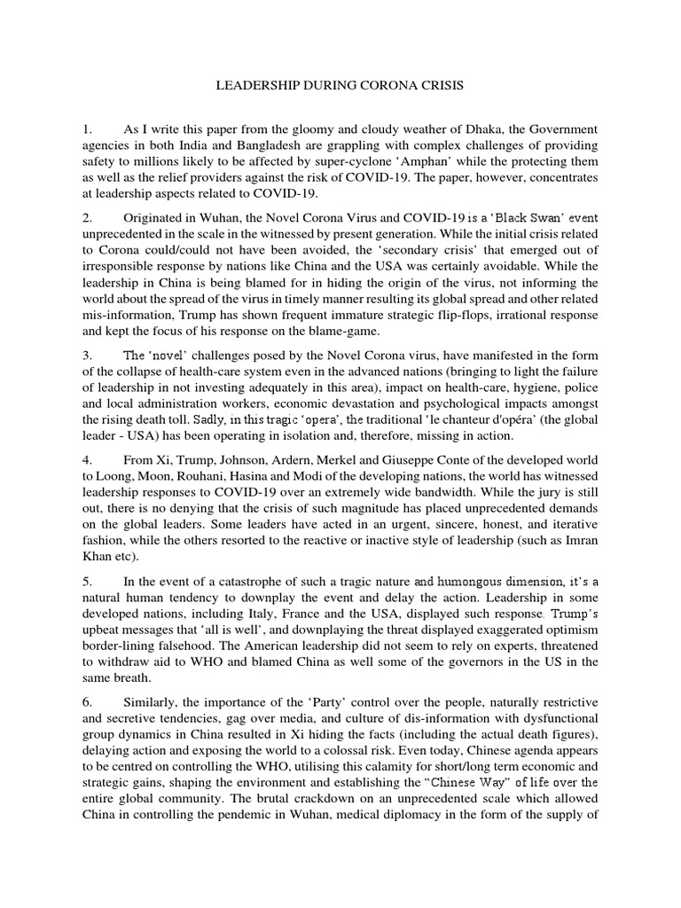 CMDE PRASHANT MODULE PAPER 20 May 2020 | Download Free PDF | Leadership ...