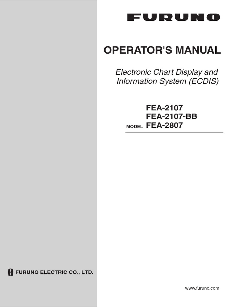 Operator'S Manual: Electronic Chart Display and Information System ...