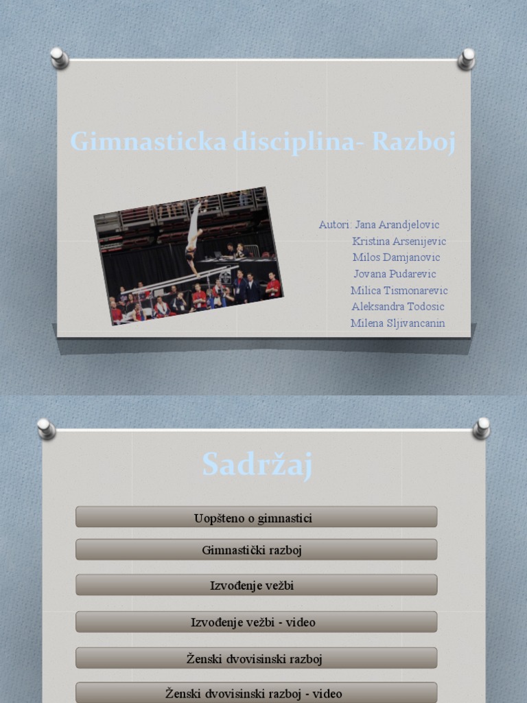 Gimnasticka Disciplina - Razboj | PDF