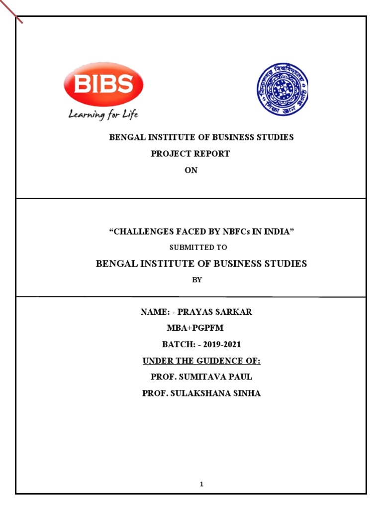 Challenges Faced by NBFC in India | PDF | Non Bank Financial ...