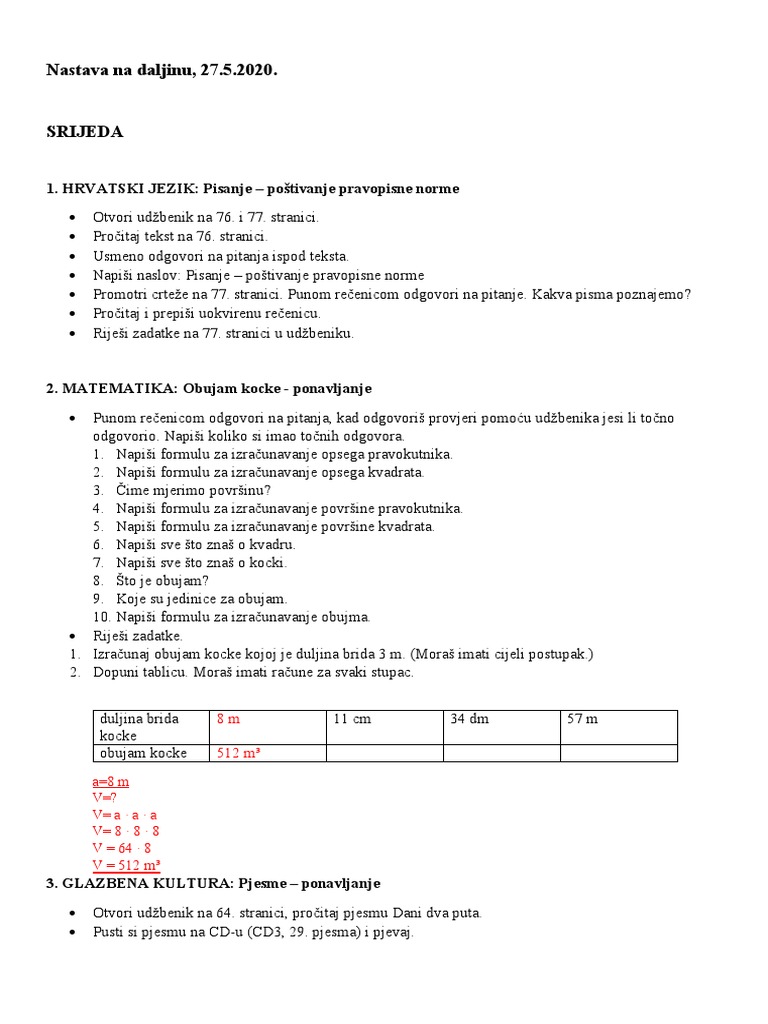 Nastava Na Daljinu 27 | PDF