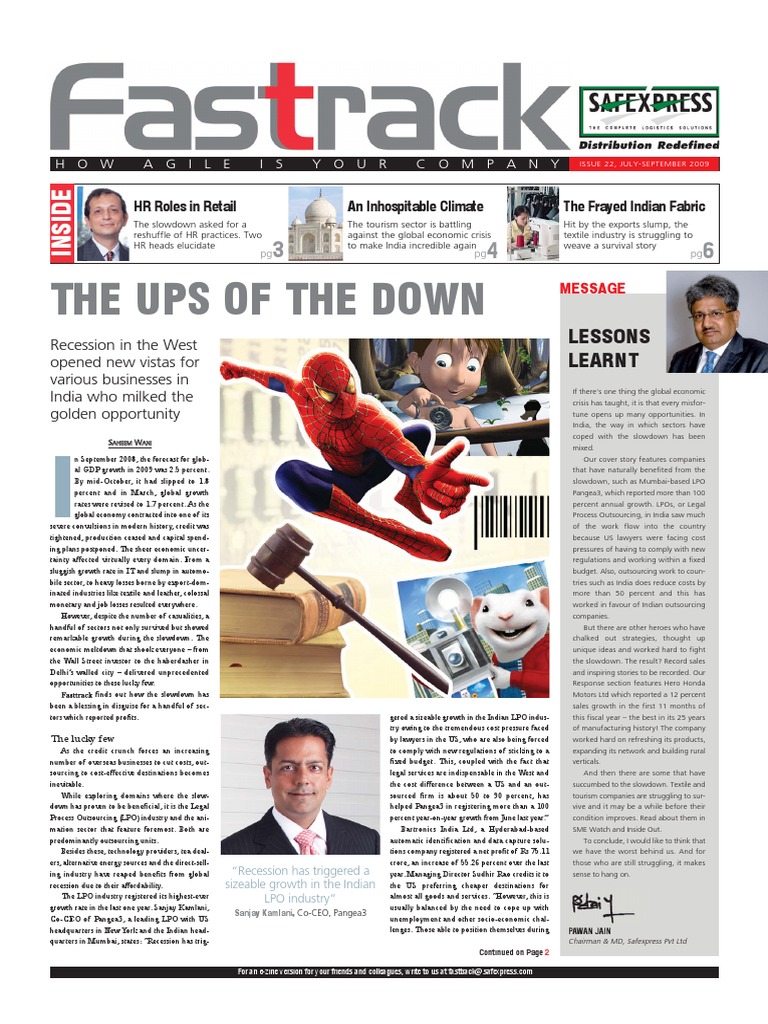 Fasttrack - The Supply Chain Magazine (Jul-Sep 2009) | PDF | Recession ...