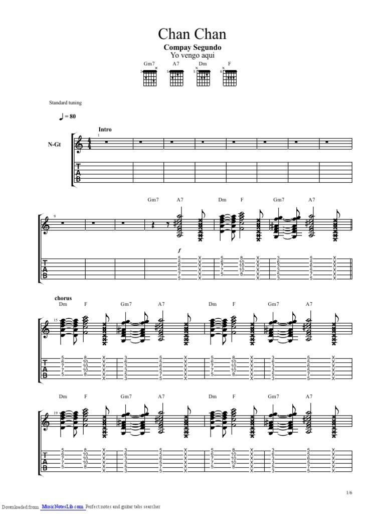 Compay Segundo-Chan Chan | PDF | Cuban Music | Songs