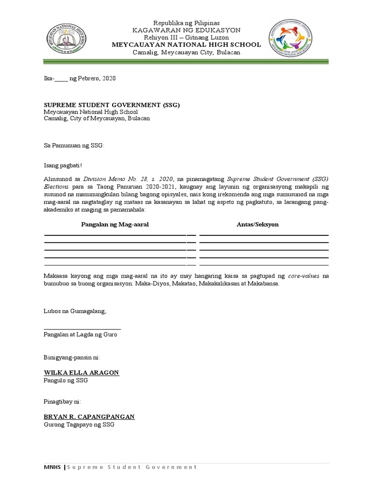 Recommendation Letter Format