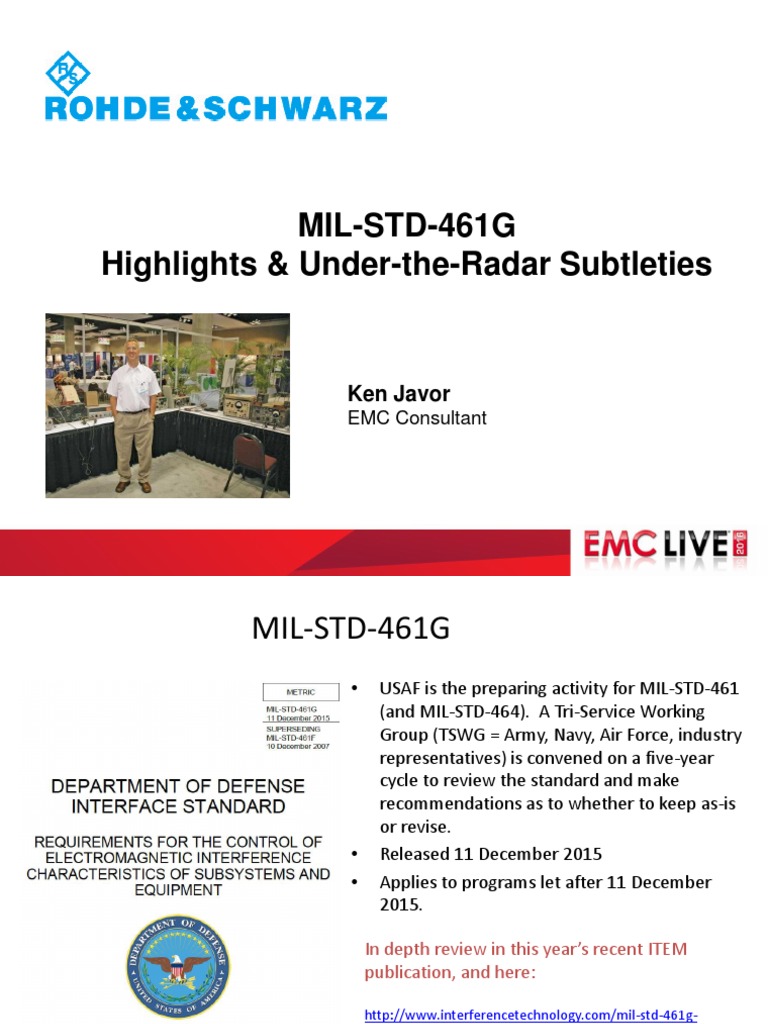 MIL-STD-461G Key Changes & Insights | PDF | Electrostatic Discharge ...