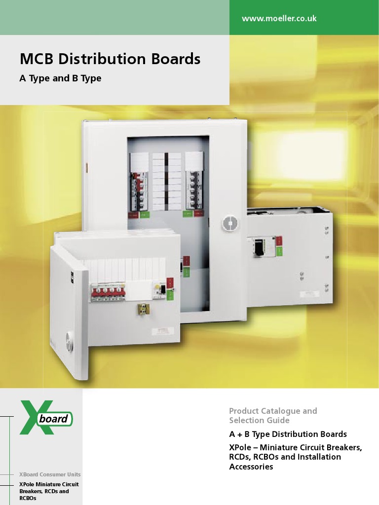 MCB Distribution Boards: A Type and B Type